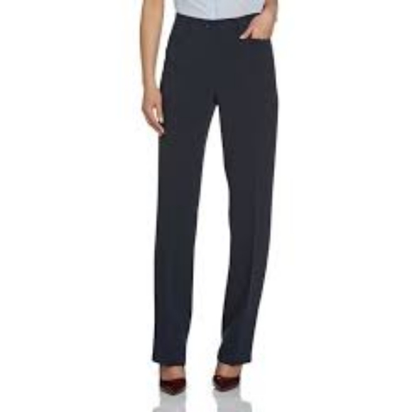 Basler | Pants & Jumpsuits | Basler Sz 4 34eu Navy Diana Straightleg ...